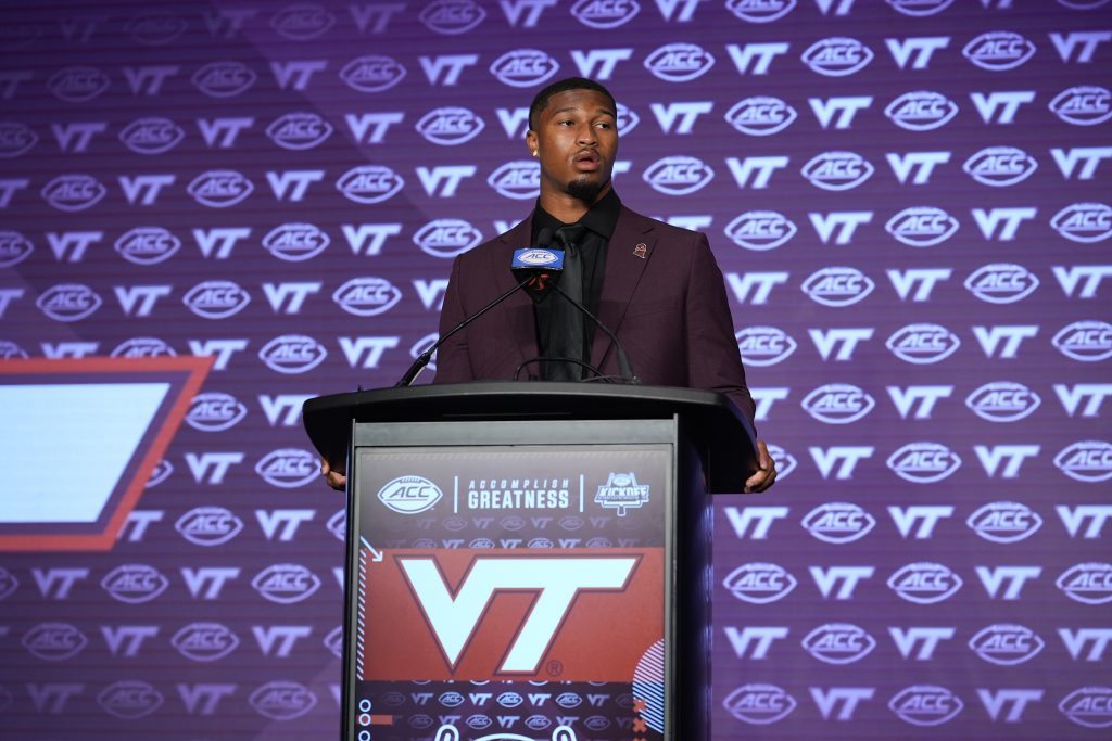Kyron Drones Receiving Advice From Virginia Tech Great Michael Vick ...