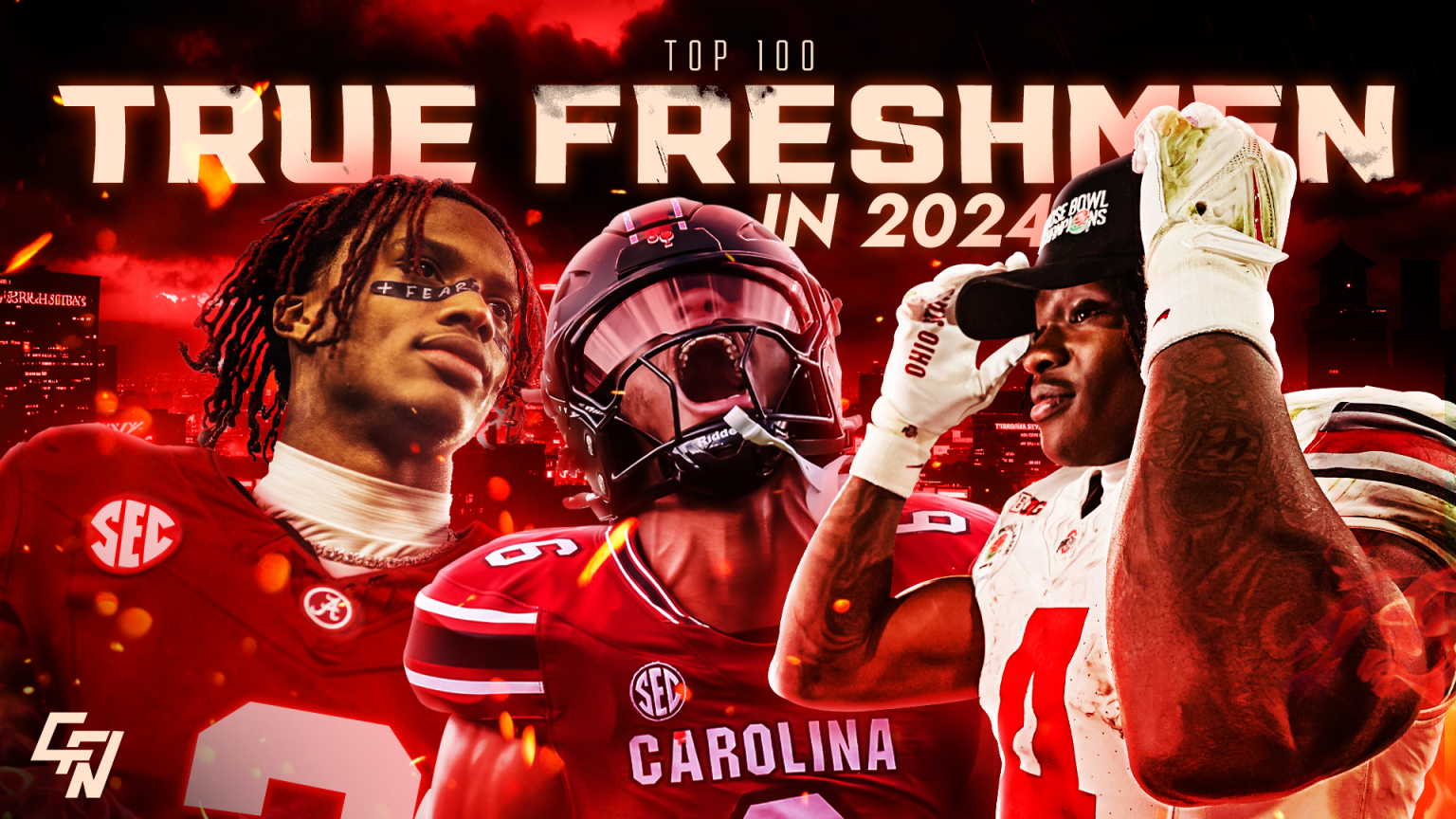 Top 100 True Freshmen in College Football in 2024: Jeremiah Smith an ...