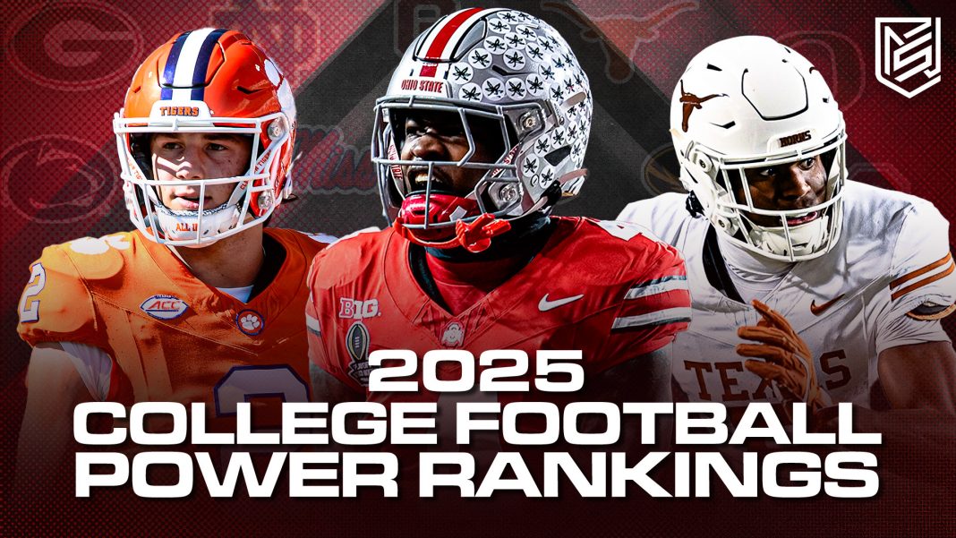 College Football Power Rankings: Clemson Football, Ohio State Football ...