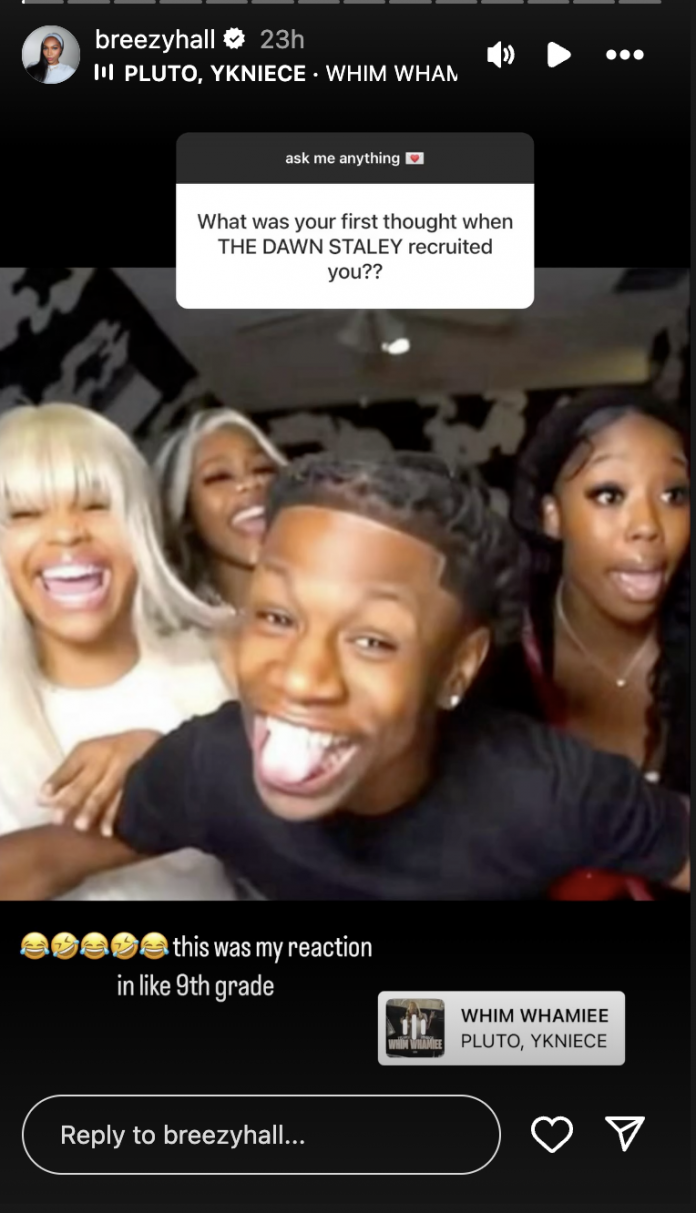 Ex-Gamecock Bree Hall Reveals Her Reaction to Dawn Staley's Recruiting ...