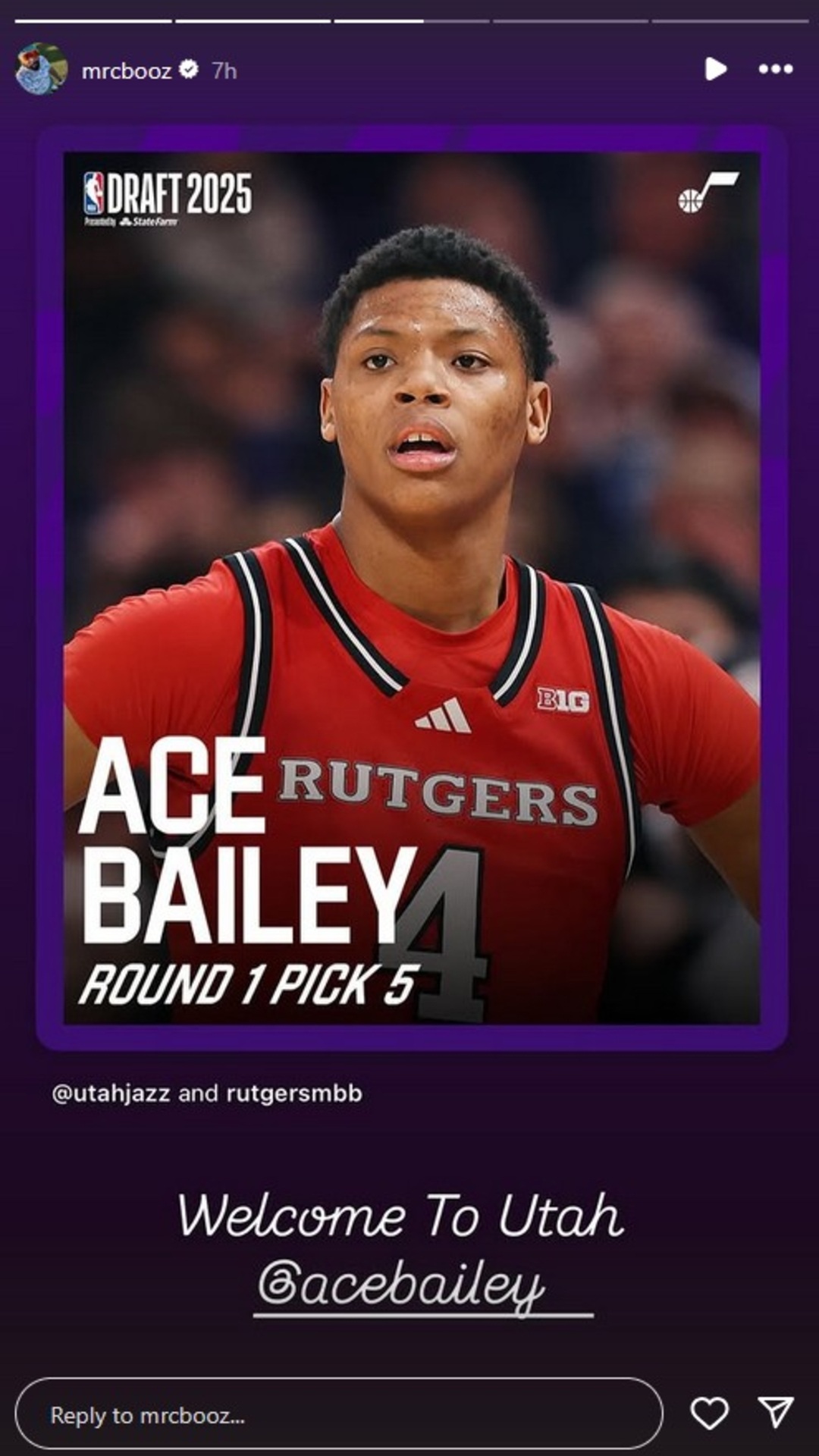 Ex Utah Star Carlos Boozer Drops 3-Word Comment on Ace Bailey’s 2025 NBA Draft Pickup | College ...