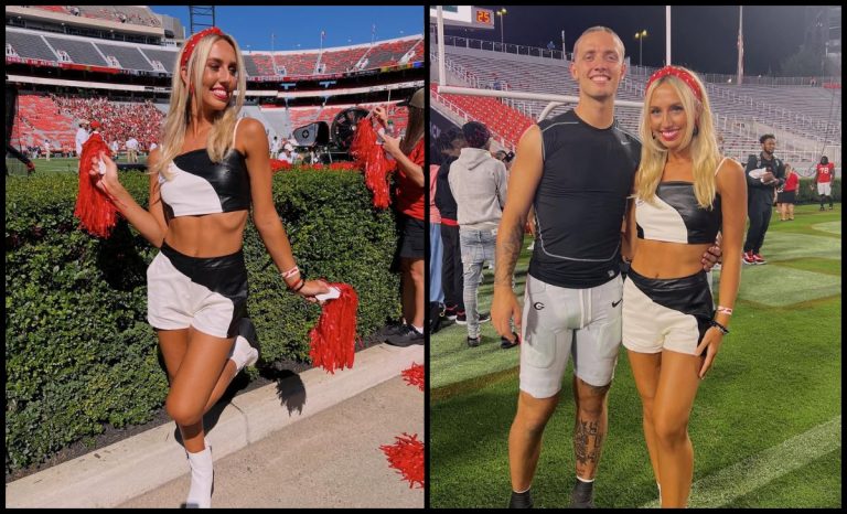 IN PICS: Carson Beck’s Sister Poses In White Silk Dress As She Gets ...