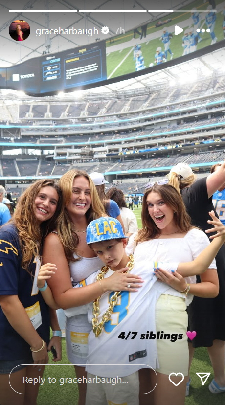 Jim Harbaugh’s Daughter Grace Drops 3-Word Comment While Donning All ...