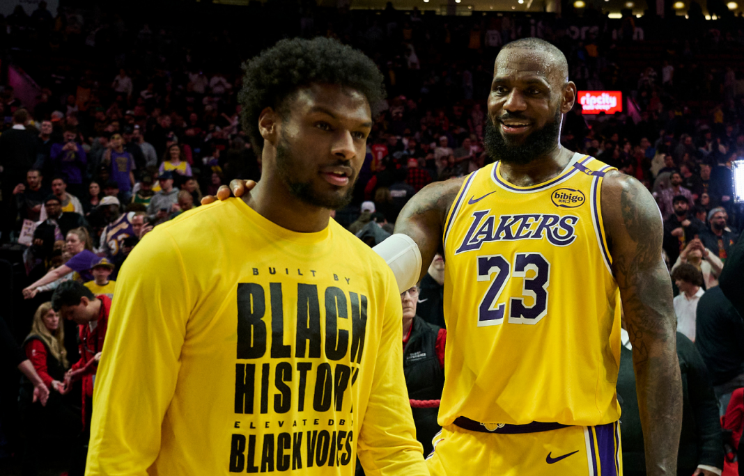 Bronny James' 2 All-Star Starter Votes From Players Has Fans Making ...