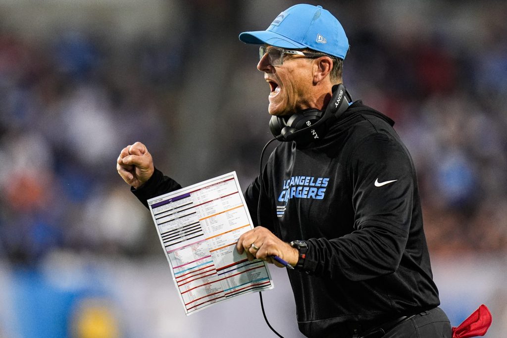 IN PICS: Jim Harbaugh’s Daughter Grace Soaks in Lake Tahoe In Pink ...