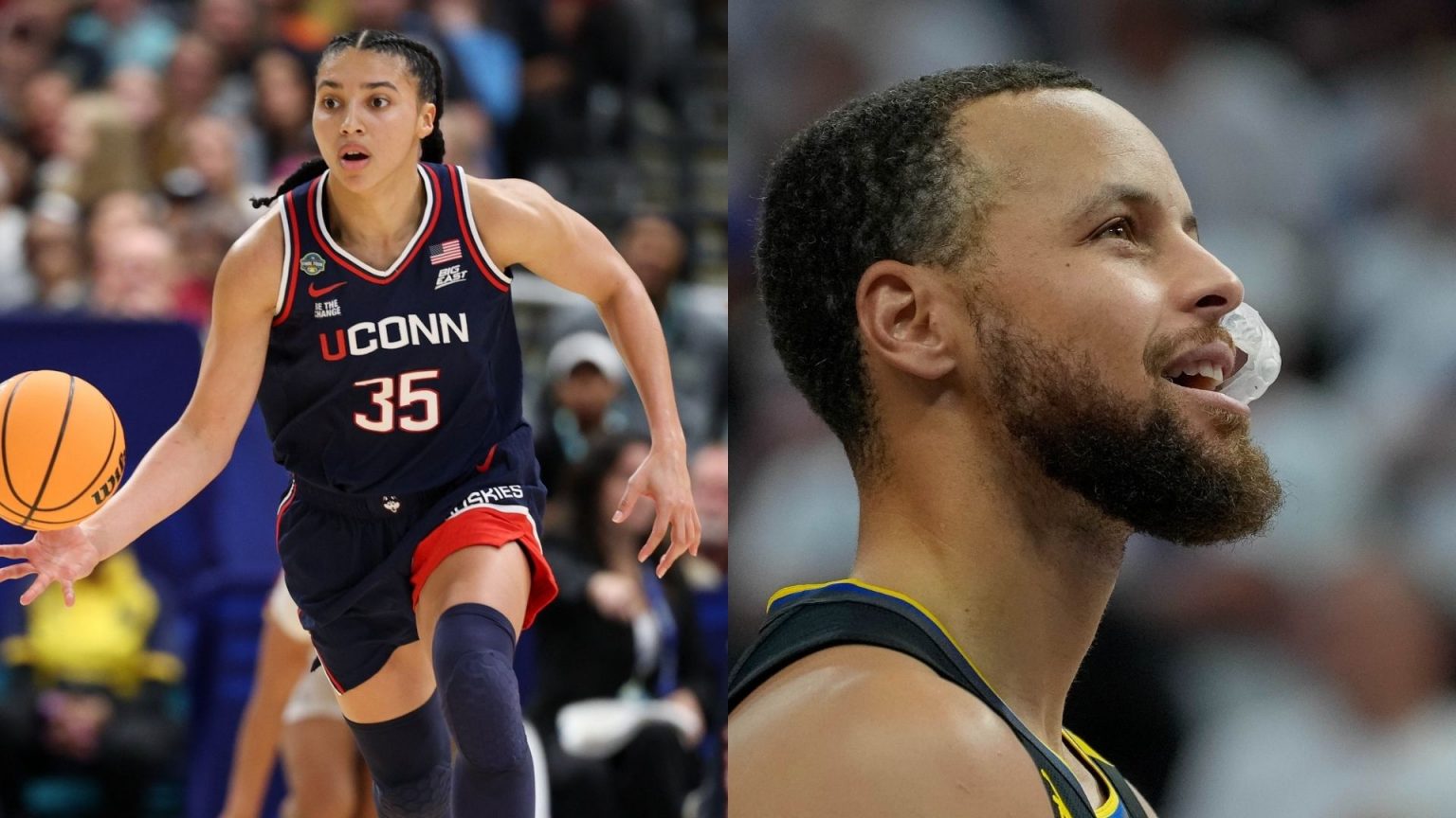 UConn Star Azzi Fudd Stuns 4x NBA Champ Steph Curry and Brother Seth ...