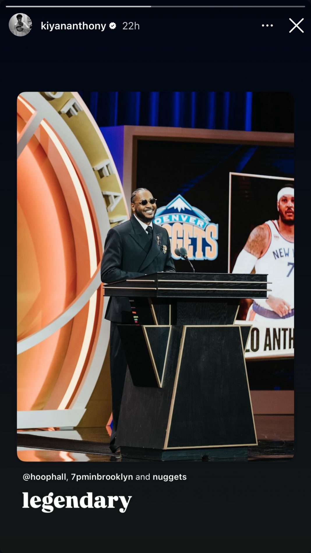 Kiyan Anthony drops 1-word reaction as father Carmelo Anthony gets ...