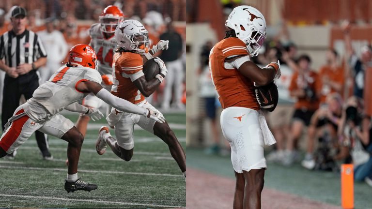 Texas WR Ryan Wingo Drops 1-Word Reaction as Teammate Aaron Butler ...