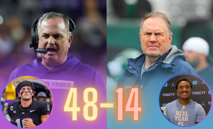Top 10 Bill Belichick Jokes As UNC HC Breaks Unwanted Personal Record In 48-14 Loss vs TCU ...
