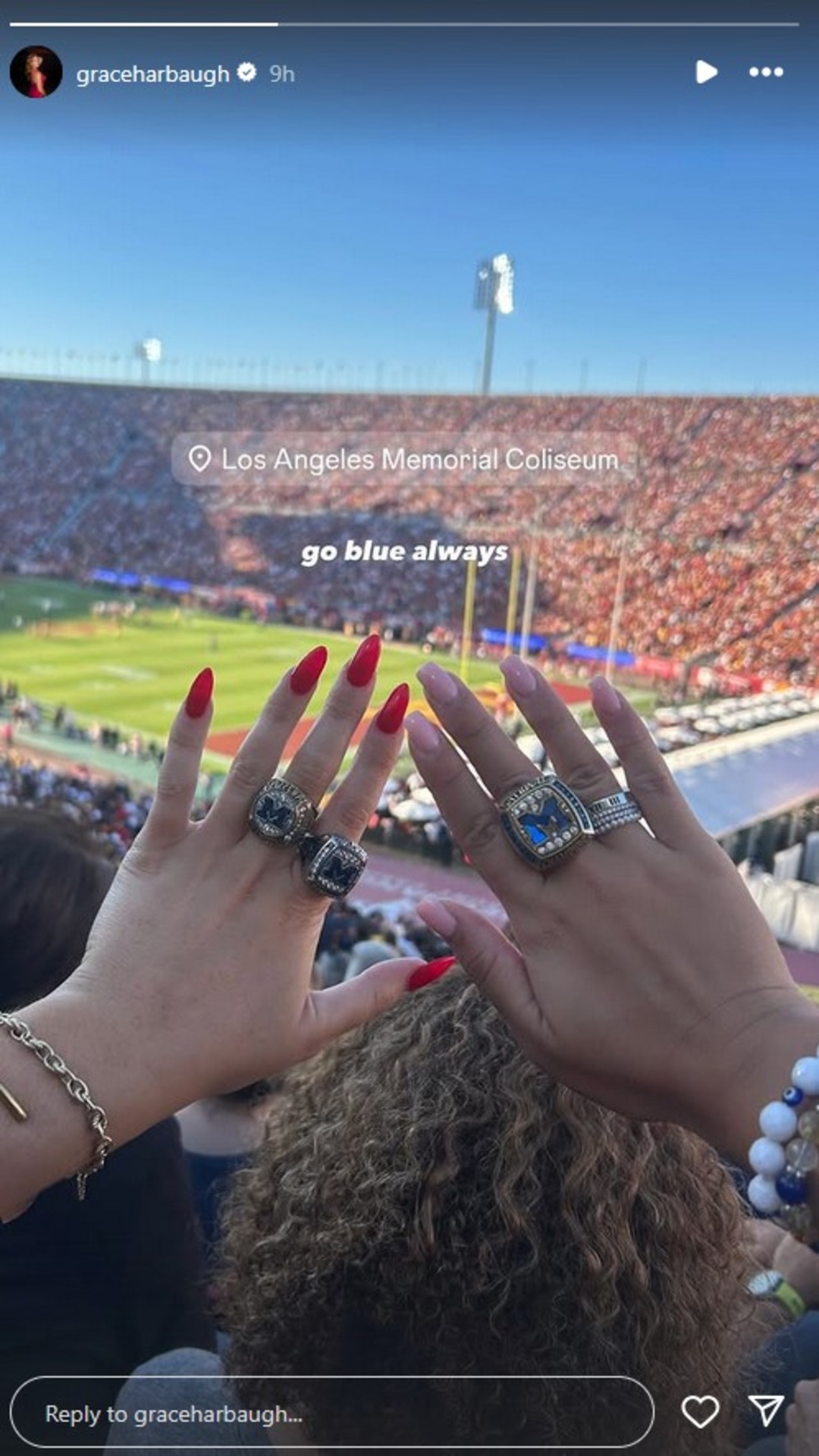 Jim Harbaugh's Daughter Grace Harbaugh Consoles Michigan Fans With 3 ...
