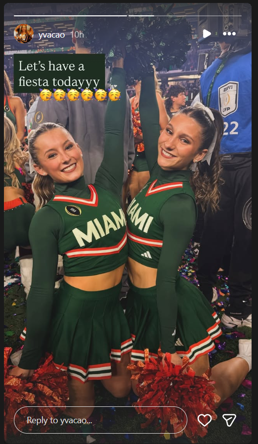 IN PICS: Cameron Boozer's GF Yva Cao Cheers For Carson Beck's Miami ...