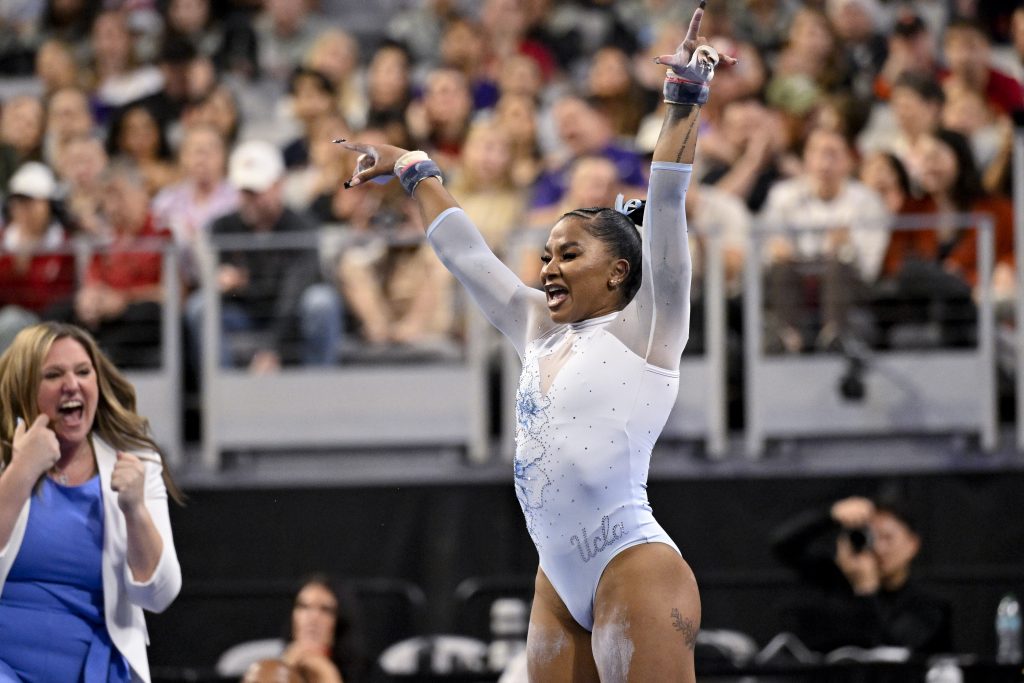 Jordan Chiles Leaves Fans Impressed With New Floor Routine As UCLA ...