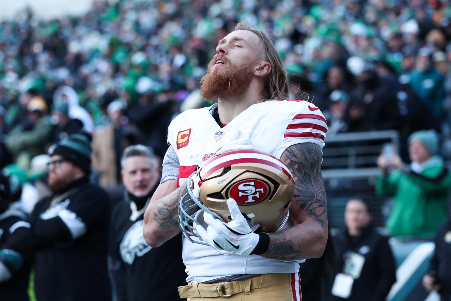 49ers Star George Kittle Shows Apparent Frustration For Plans To Play ...