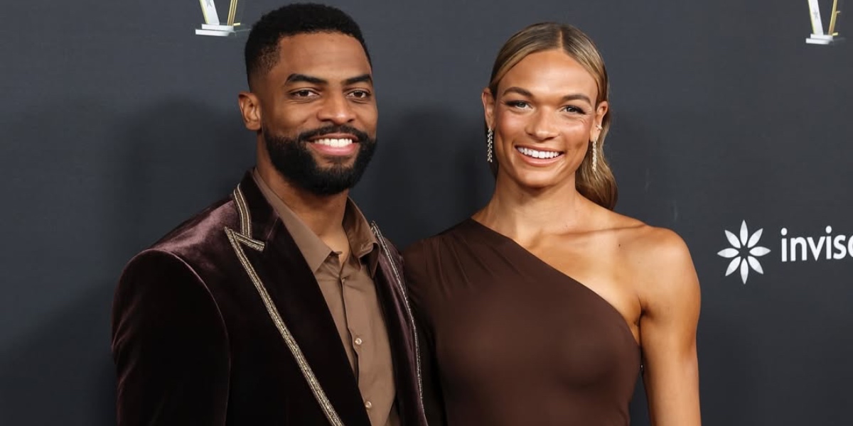Anna Hall's Fiance Darius Slayton Cheers on Her Record-Breaking USATF ...