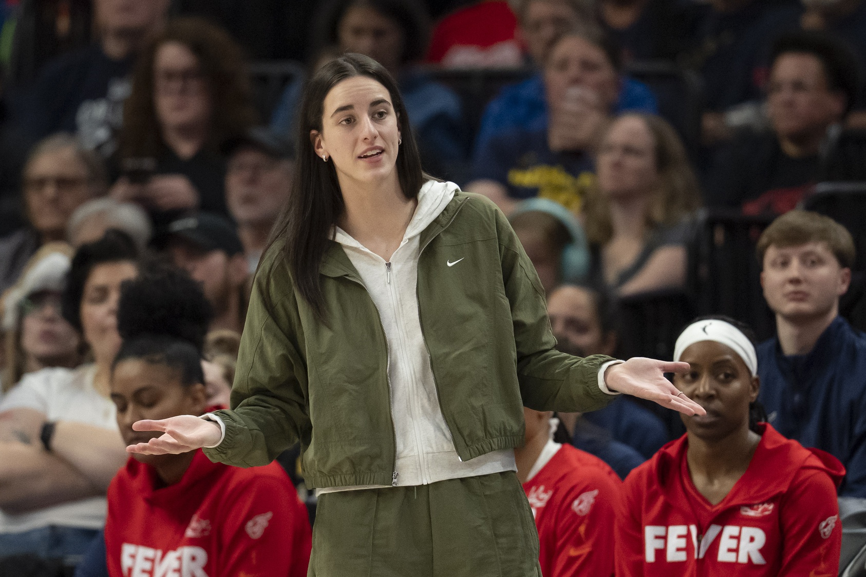 Caitlin Clark Wants a "Fight" With Kate Martin After Fever Star Flexes ...