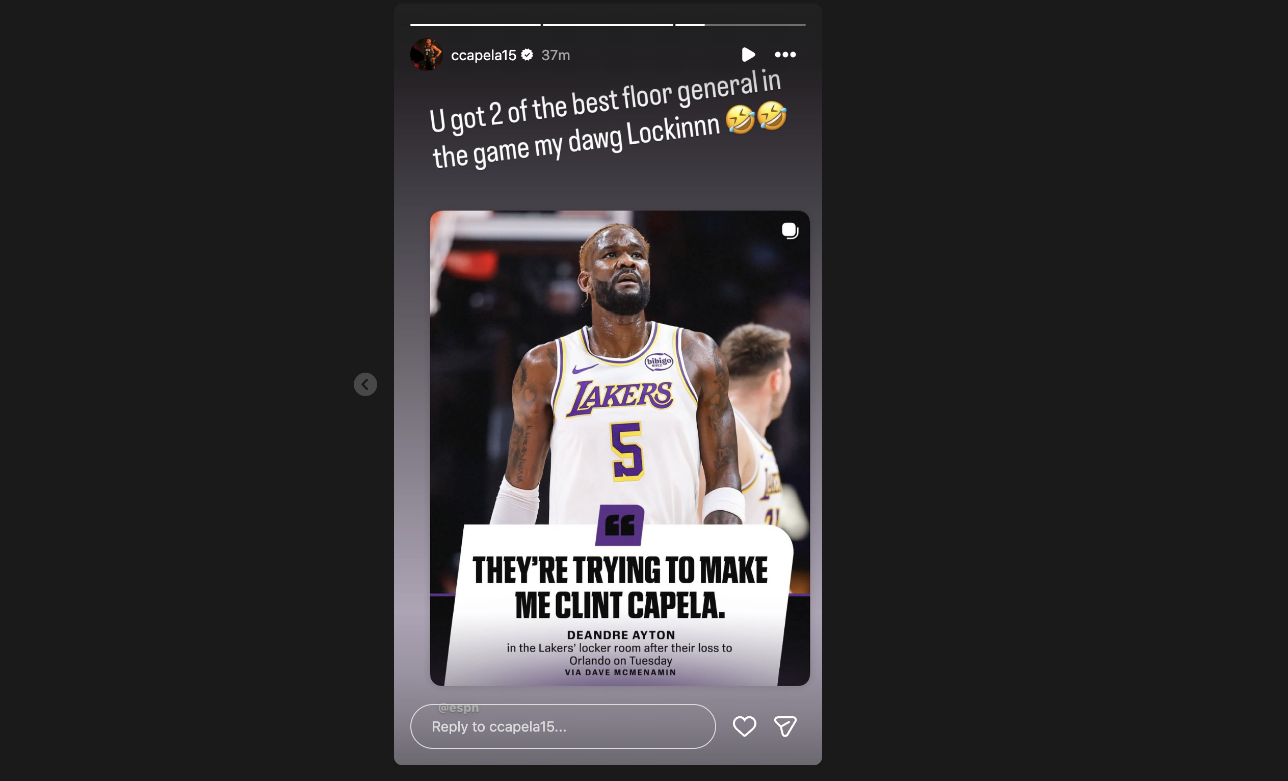 Lakers' Deandre Ayton Gets Smoked by Clint Capela For 2-Point Night ...