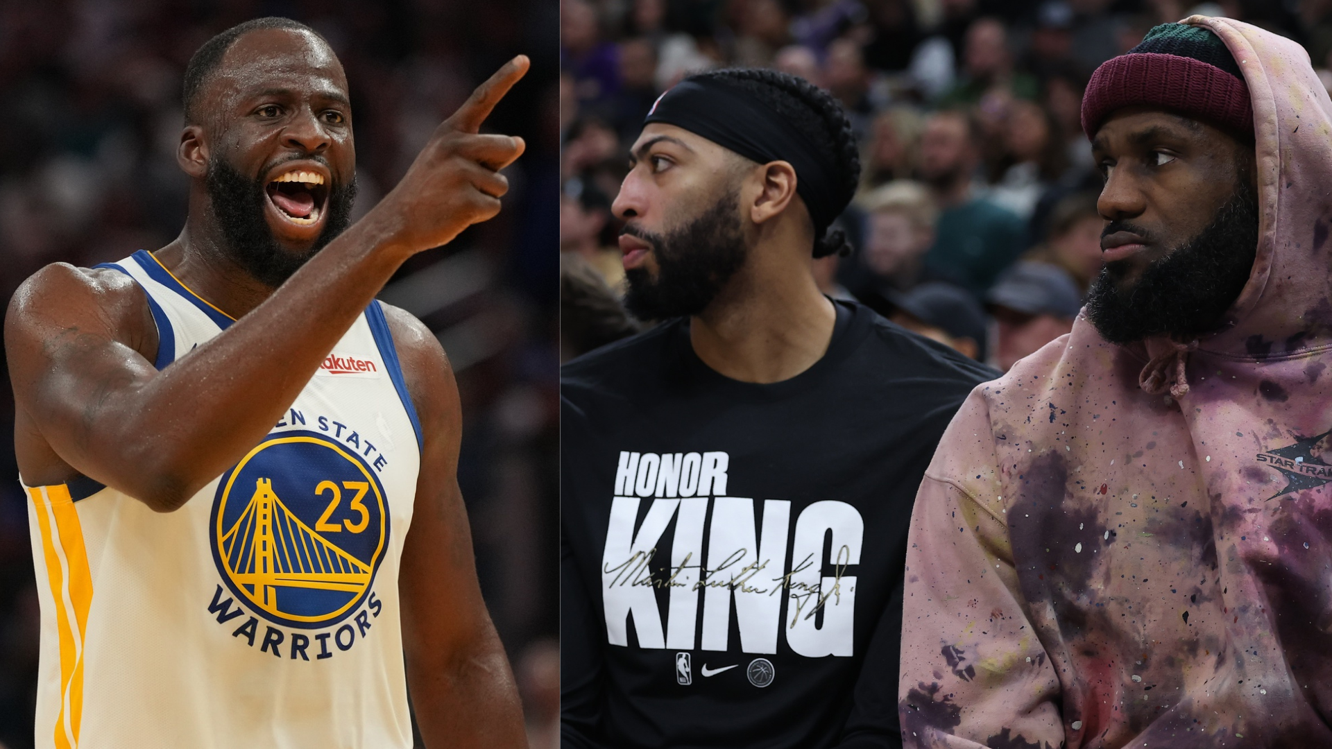 Anthony Davis Points Fingers at LeBron James as Draymond Green Falls ...