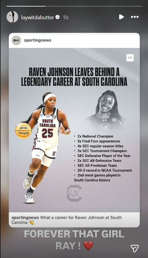 ‘Forever That Girl’: Ex South Carolina Star MiLaysia Fulwiley Sends ...