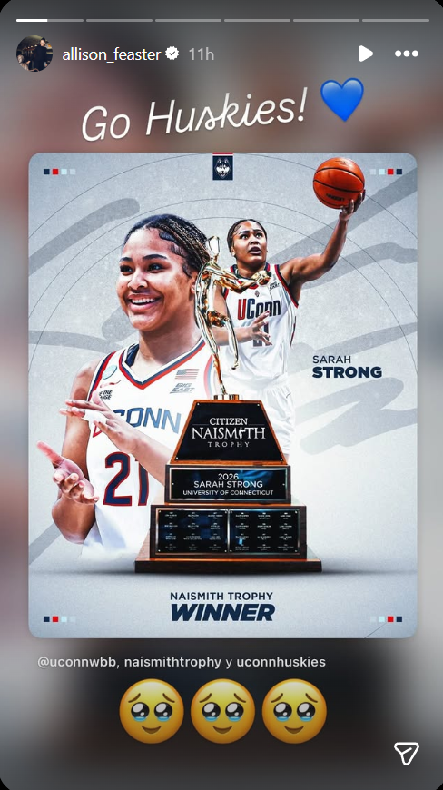 Sarah Strong’s Mom Allison Feaster Drops 2-Word Comment As UConn Star ...