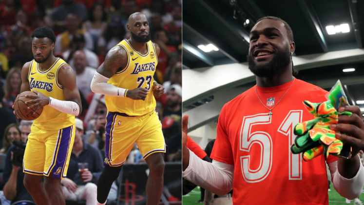 WATCH: Bronny James Lookalike Will Anderson Jr. Helps Up LeBron James ...