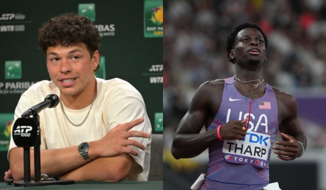 "Crazy" - Ben Shelton Stunned As Ja'Kobe Tharp Breaks 110m Hurdles ...