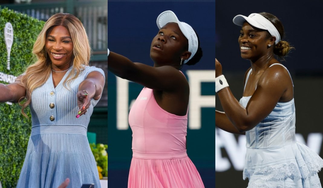 "My Heart" - Serena Williams & Sloane Stephens Console Victoria Mboko ...